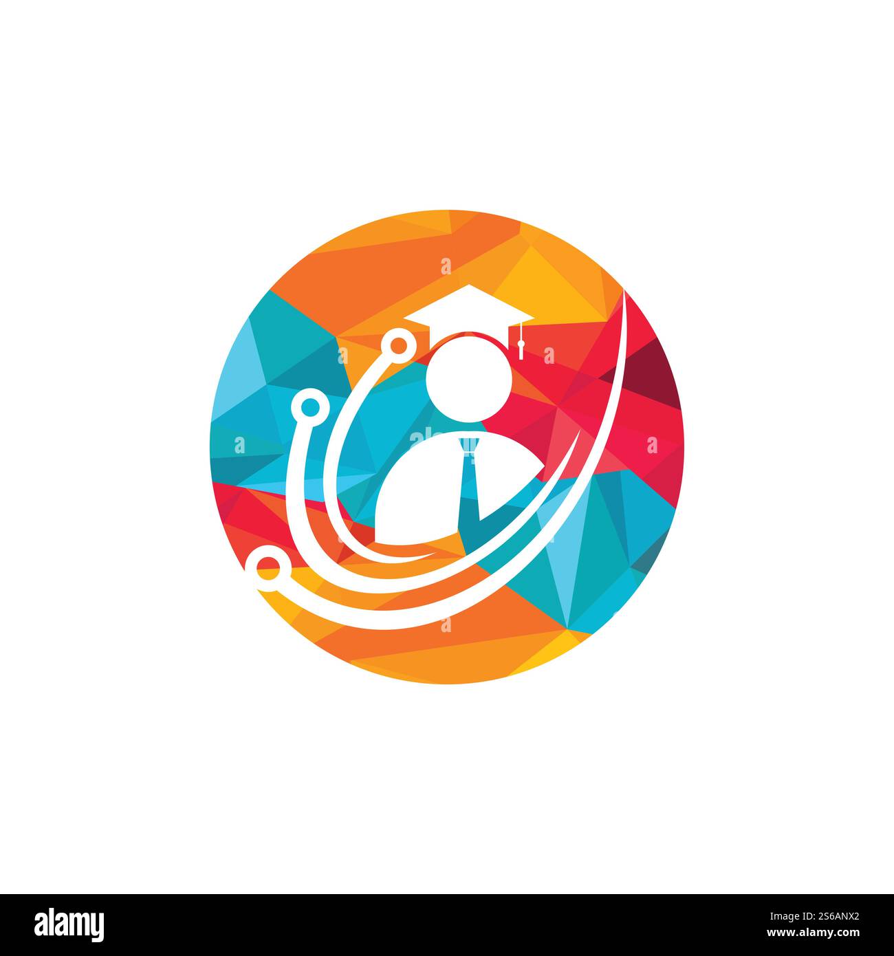 Education tech vector logo design. Digital school logo concept Stock ...