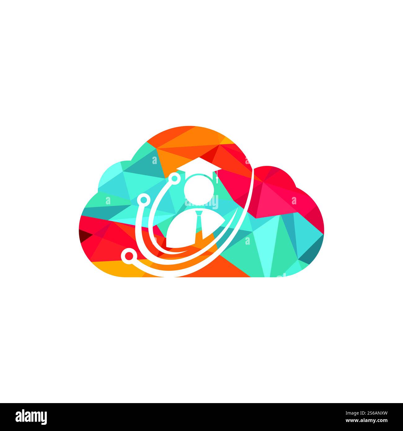 Education tech vector logo design. Digital school logo concept Stock ...