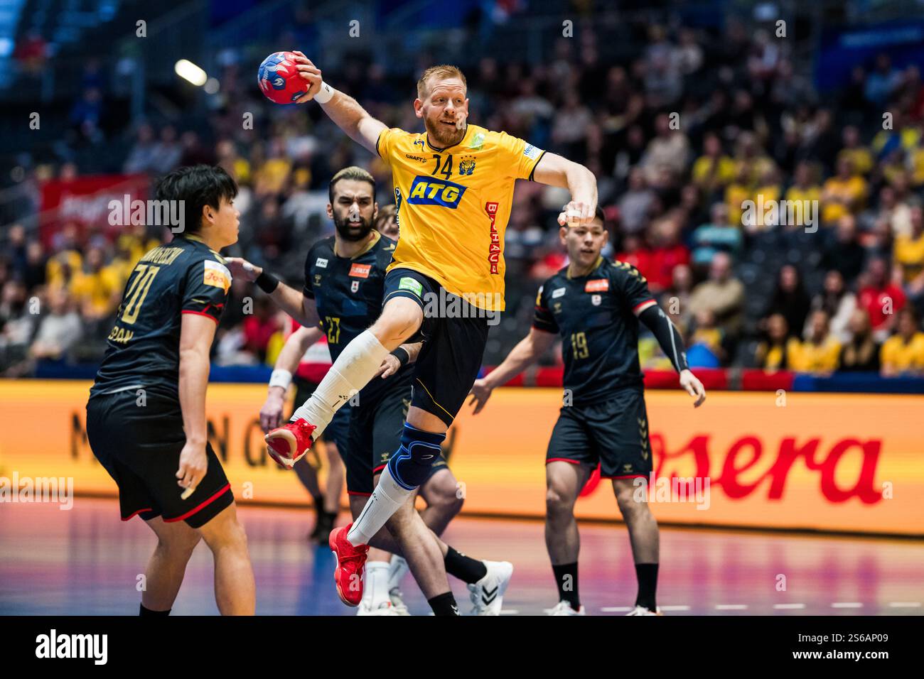 Jim Gottfridsson of, Sweden. , . during the 2025 IHF World Men's ...