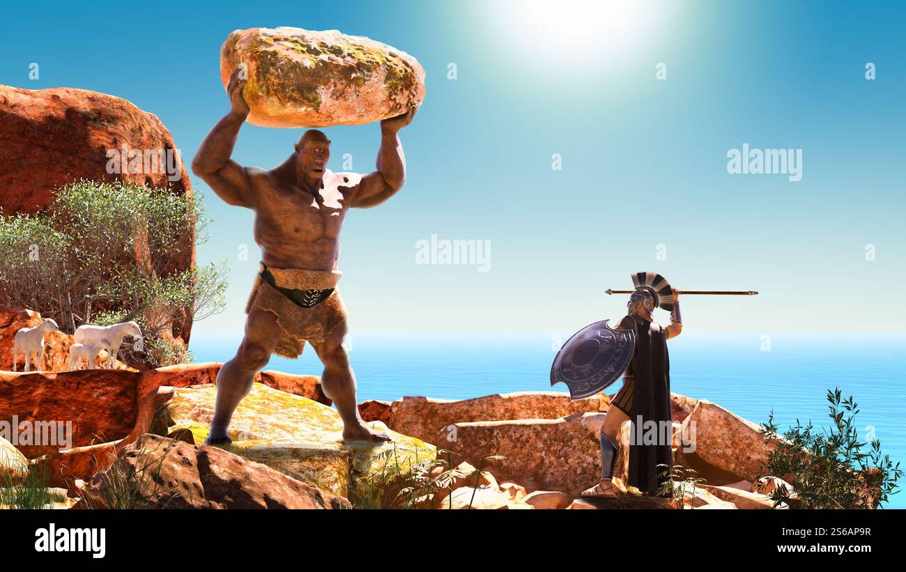 Cyclops fight hi-res stock photography and images - Alamy