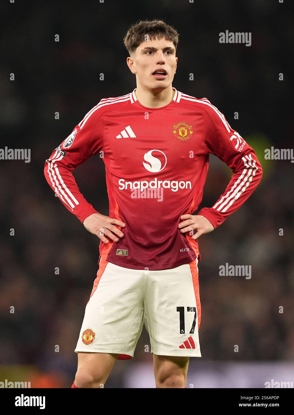 Manchester United's Alejandro Garnacho during the Premier League match ...