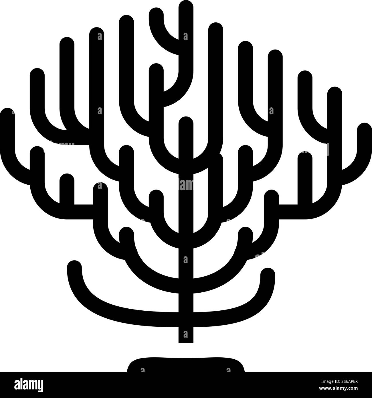 sea coral branch glyph icon vector. sea coral branch sign. isolated ...