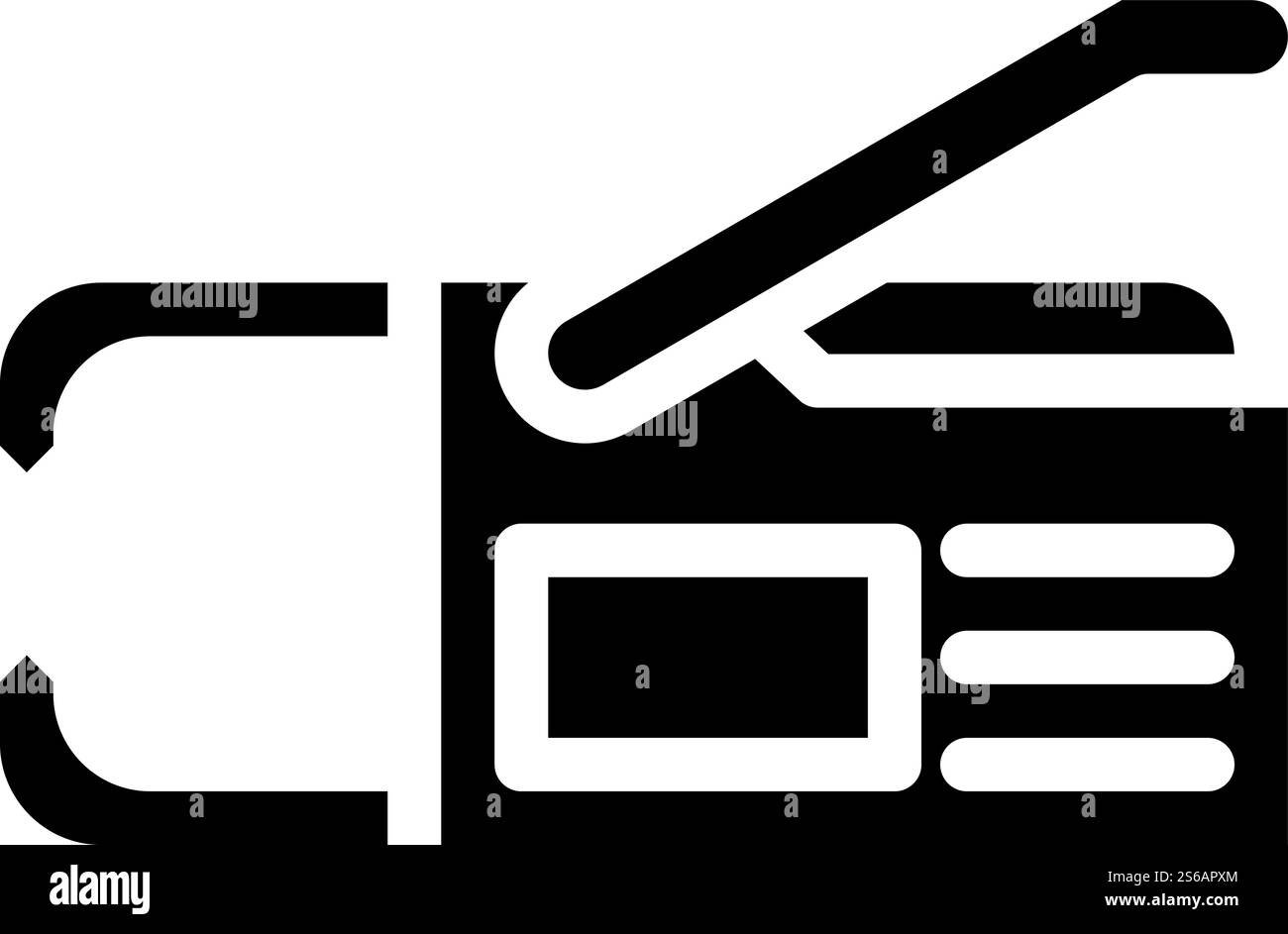 spot welding glyph icon vector. spot welding sign. isolated contour ...