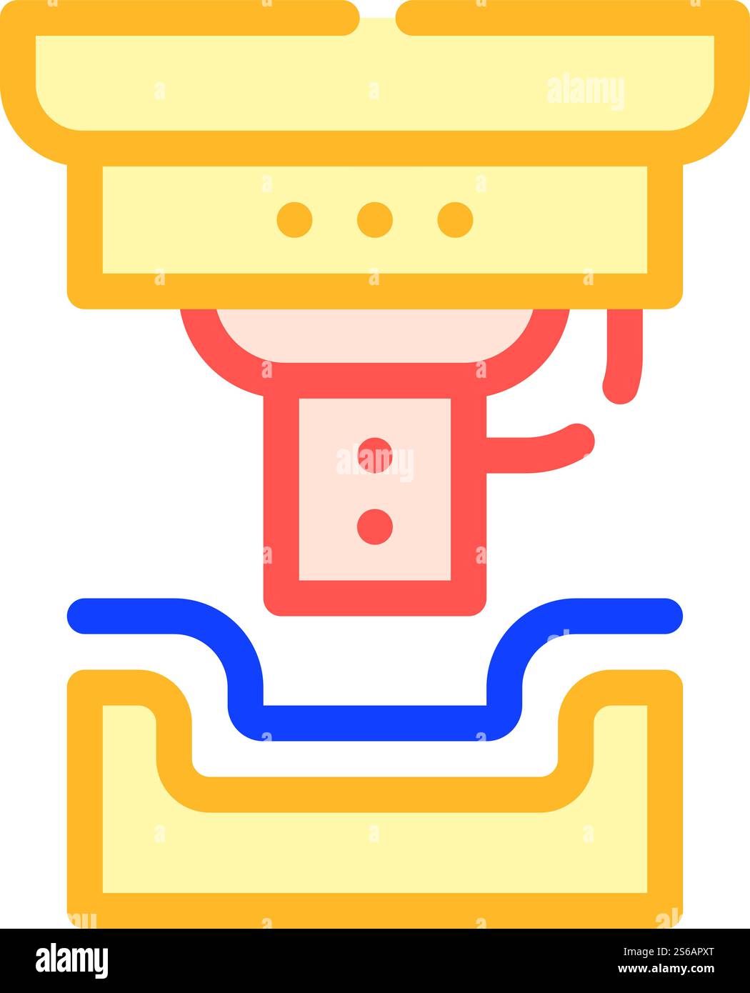 product stamping color icon vector. product stamping sign. isolated ...