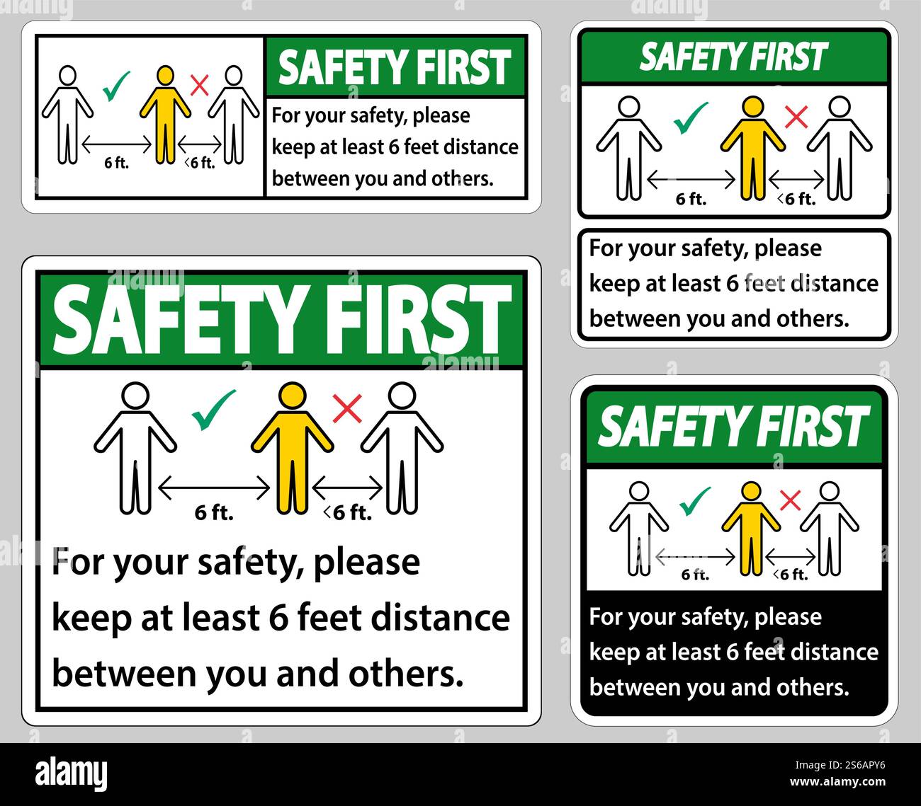 Safety First Keep 6 Feet Distance,For your safety,please keep at least ...