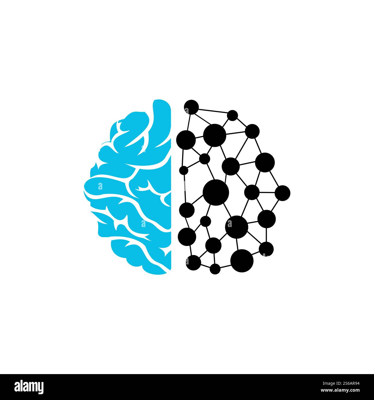 Brain technology logo design template. Circuit brain logo concept Stock ...