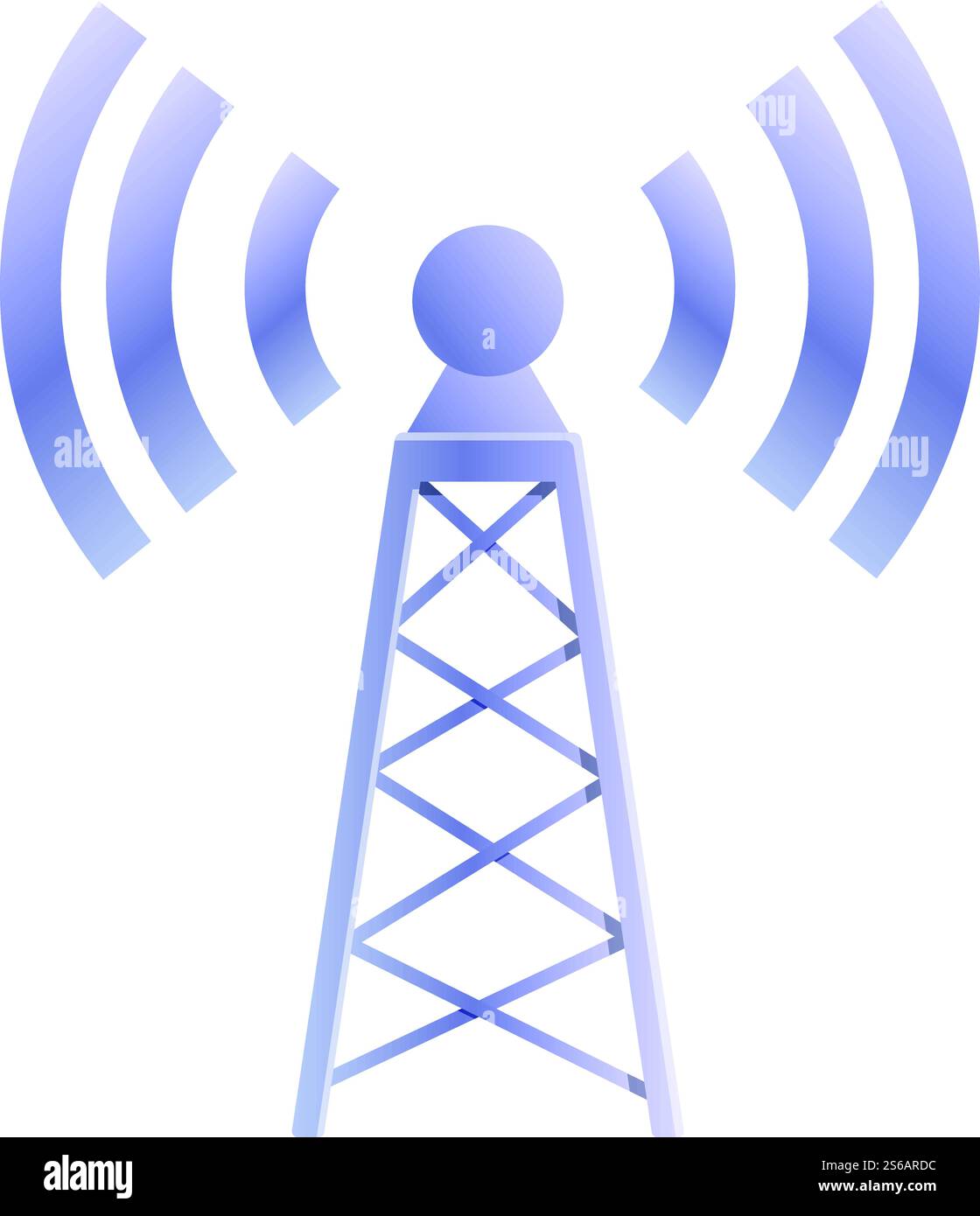 Remote access tower icon. Cartoon of remote access tower vector icon ...