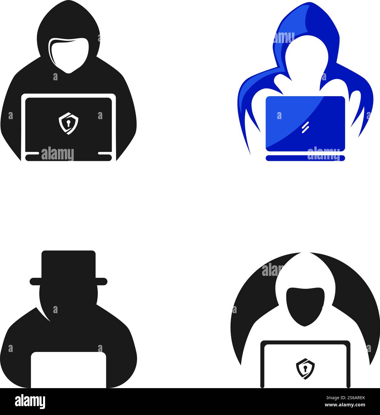 Anonymous hacker character illustration vector design Stock Vector ...