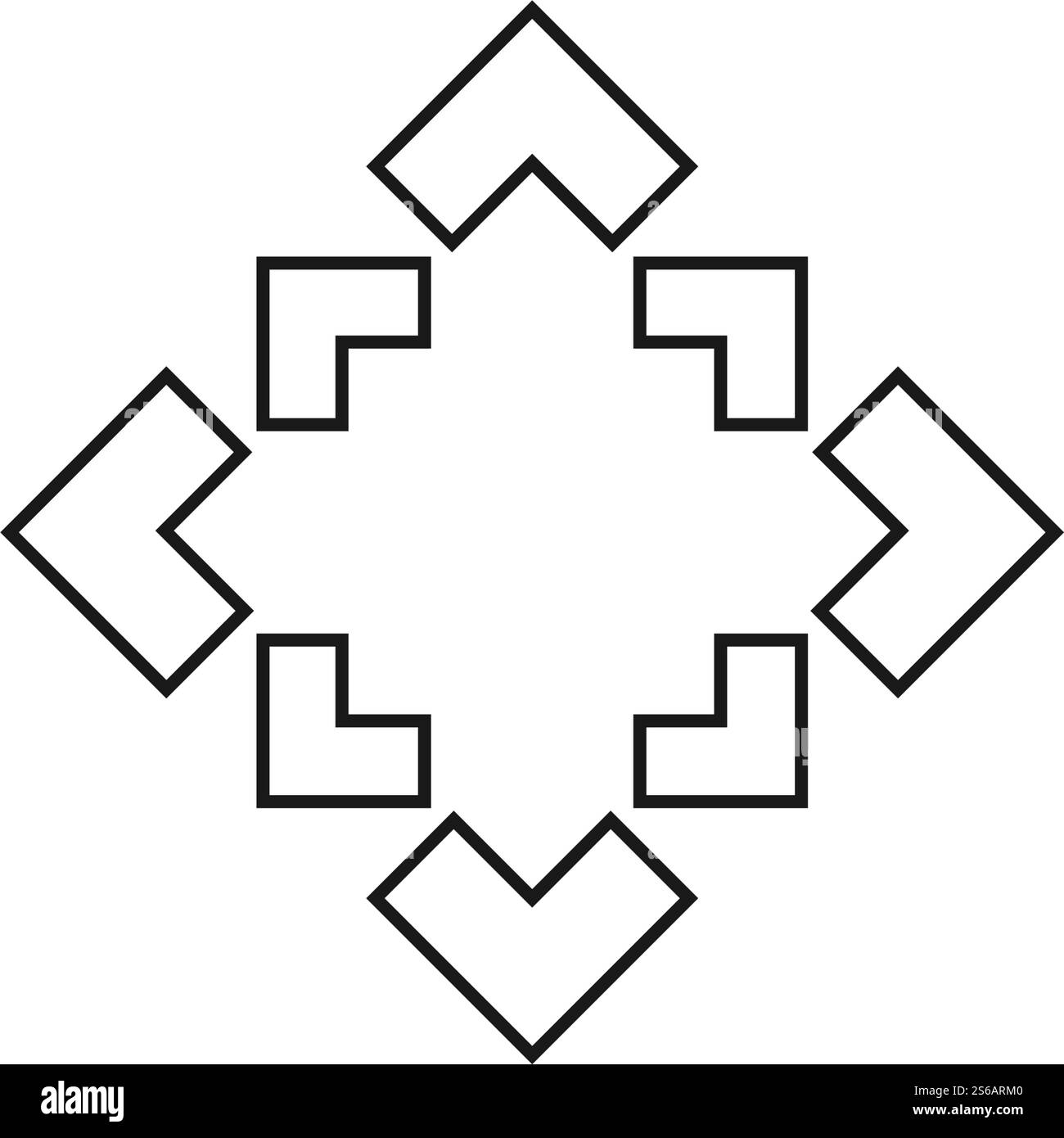 Decorative line arabic pattern vector design Stock Vector Image & Art ...