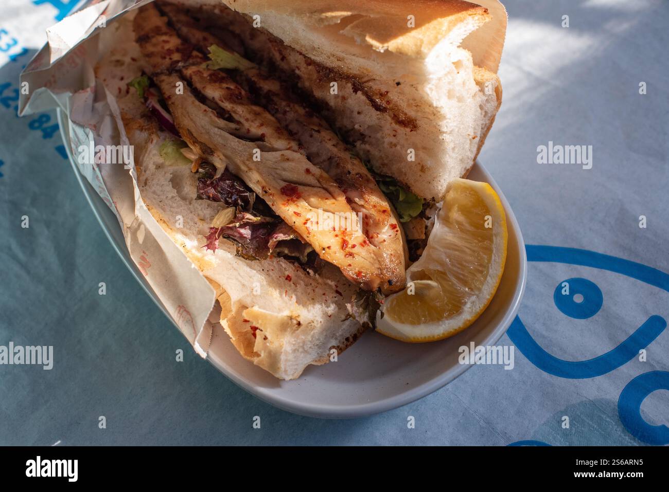 Bal?k ekmek is a common street food item in Turkish cuisine. It is a ...