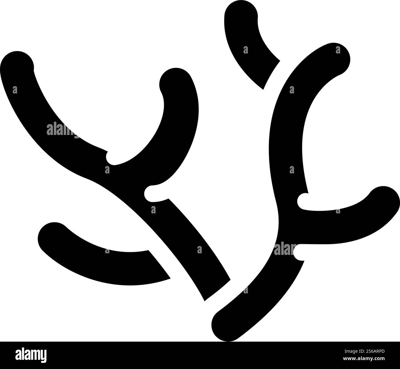 polyps coral glyph icon vector. polyps coral sign. isolated contour ...