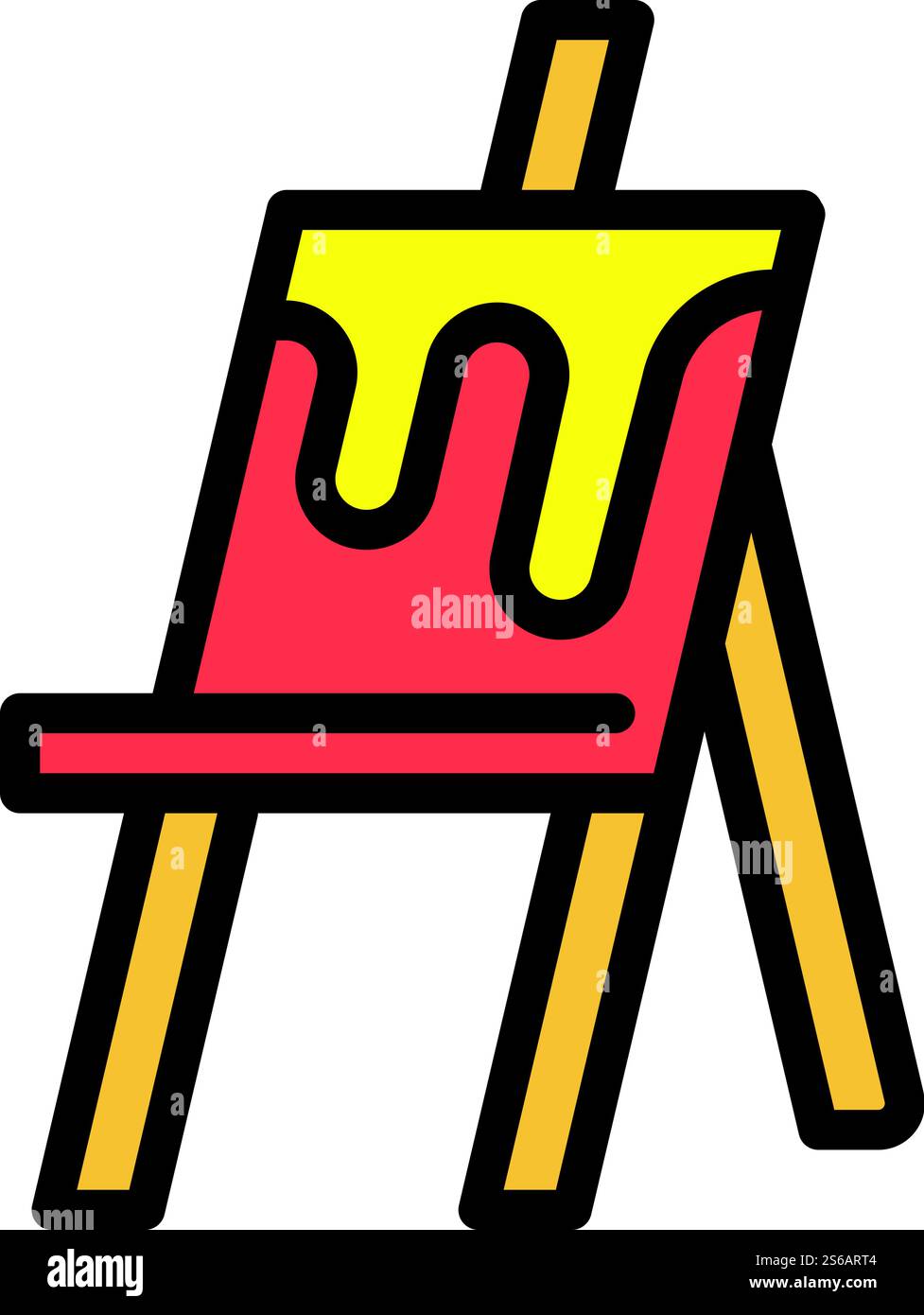 Museum easel icon. Outline museum easel vector icon for web design ...