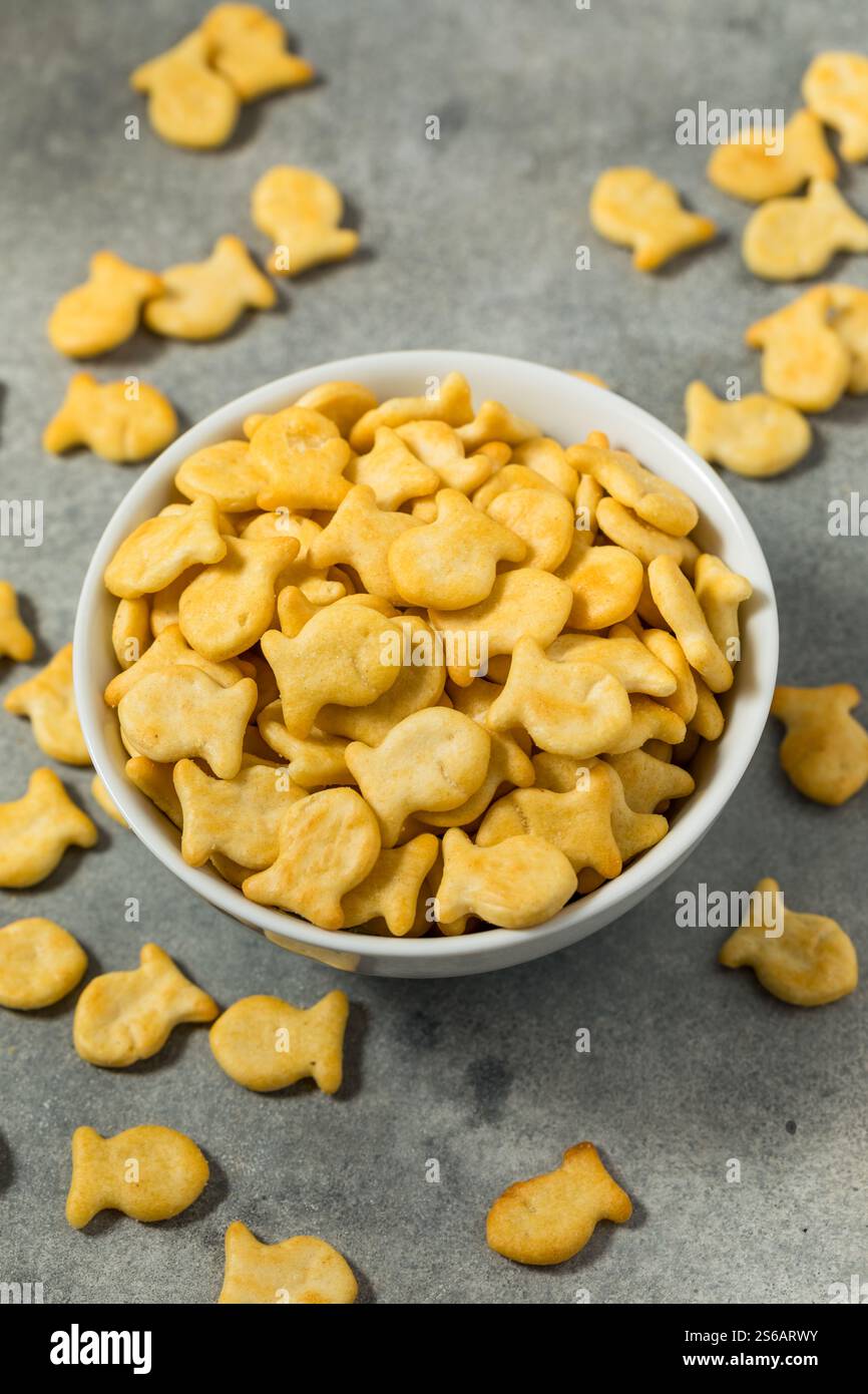 Healthy Kids Goldfish Crackers with Sea Salt Stock Photo - Alamy