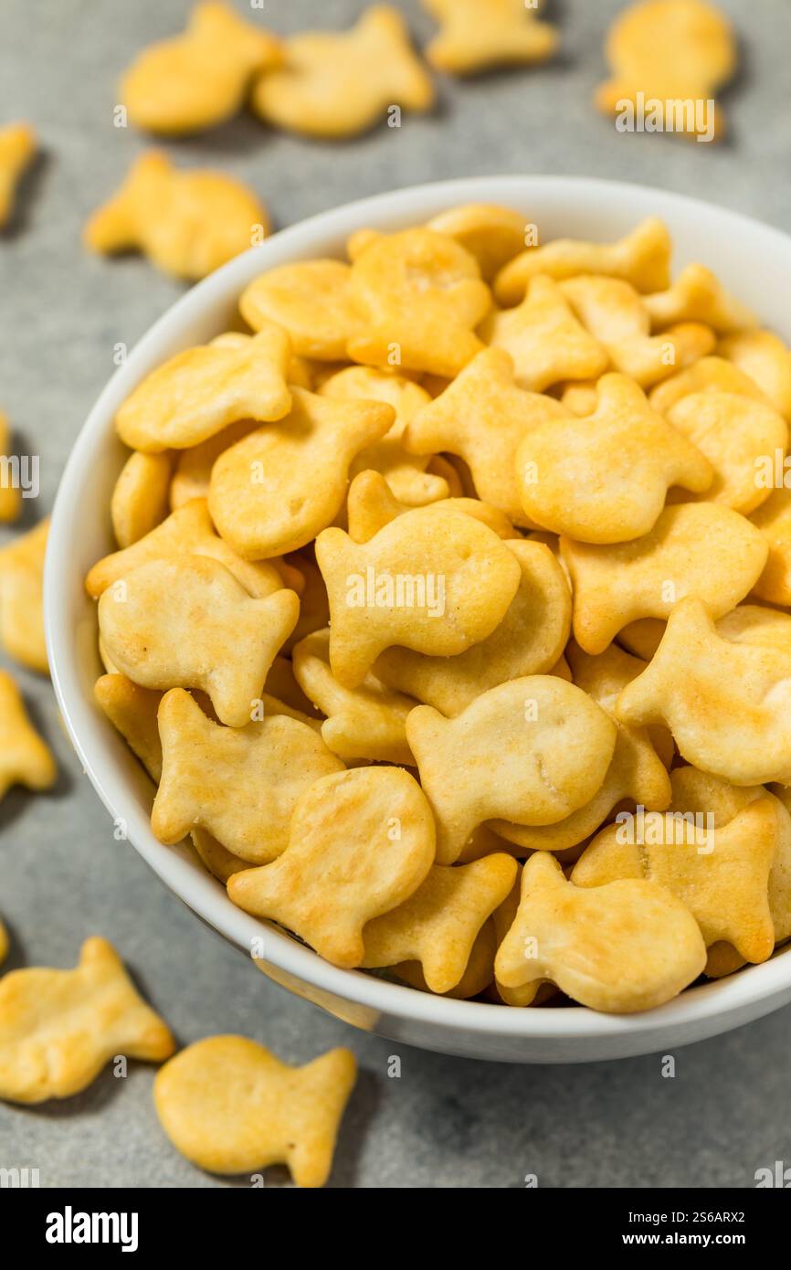 Healthy Kids Goldfish Crackers with Sea Salt Stock Photo - Alamy