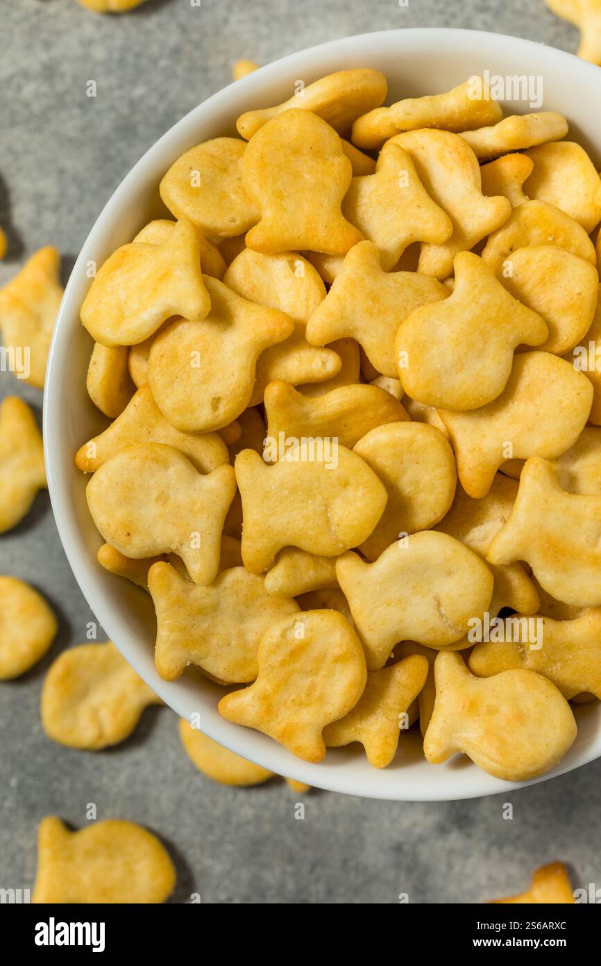 Healthy Kids Goldfish Crackers with Sea Salt Stock Photo - Alamy