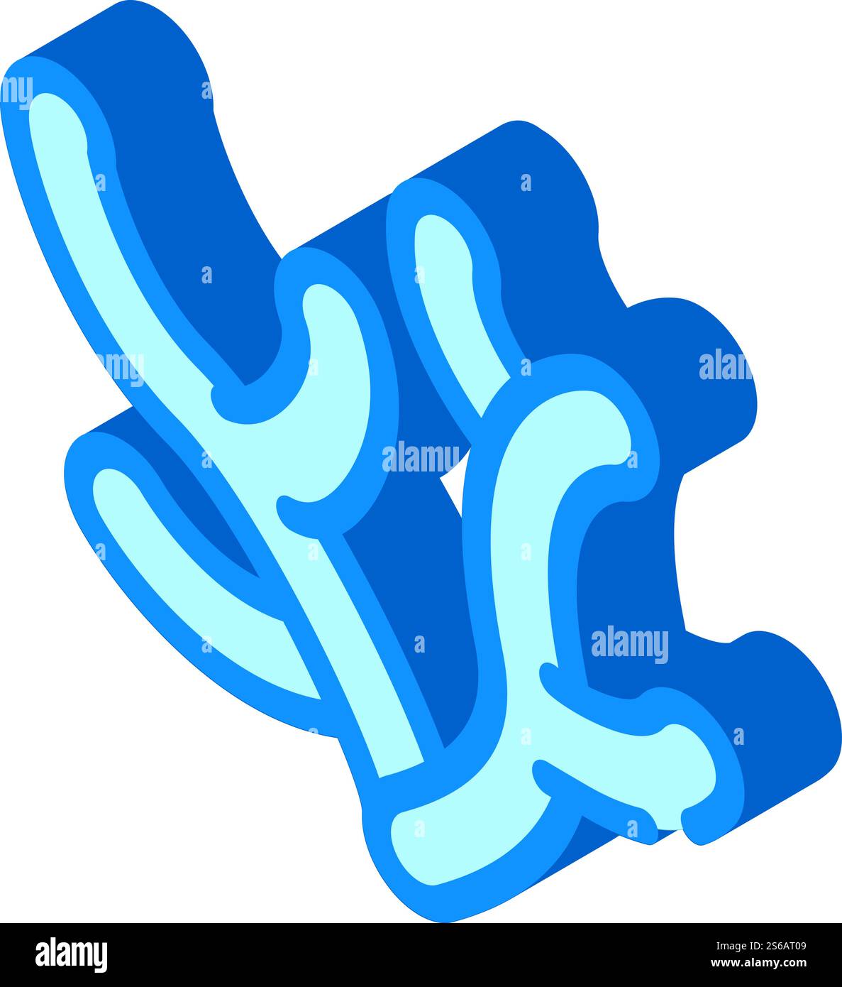 polyps coral isometric icon vector. polyps coral sign. isolated symbol ...