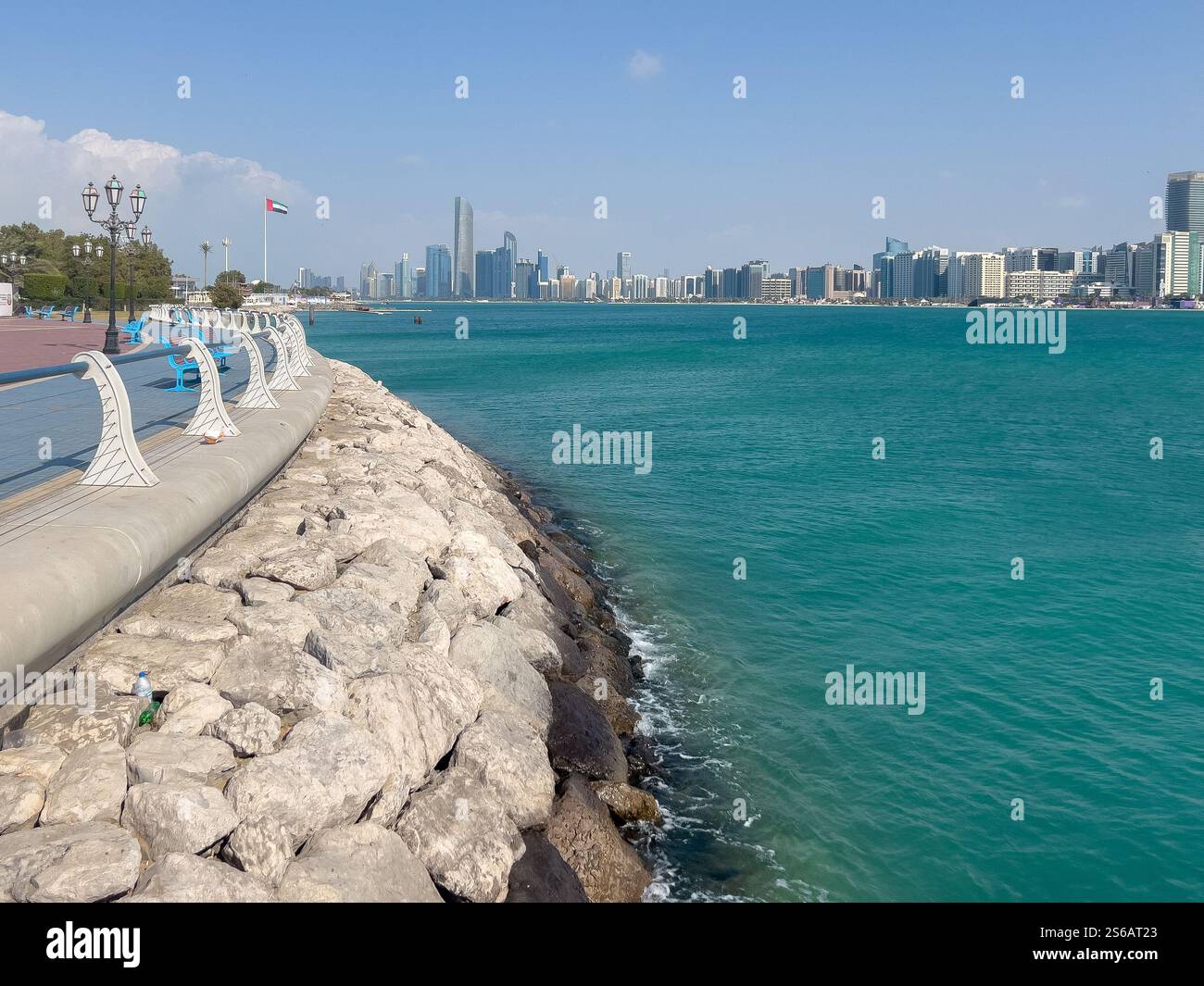 Abu Dhabi, UAE - January 3, 2025: A scenic view of the Abu Dhabi ...