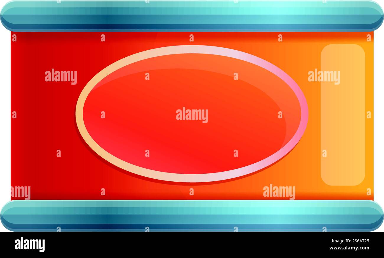 Fish tin can icon. Cartoon of fish tin can vector icon for web design ...