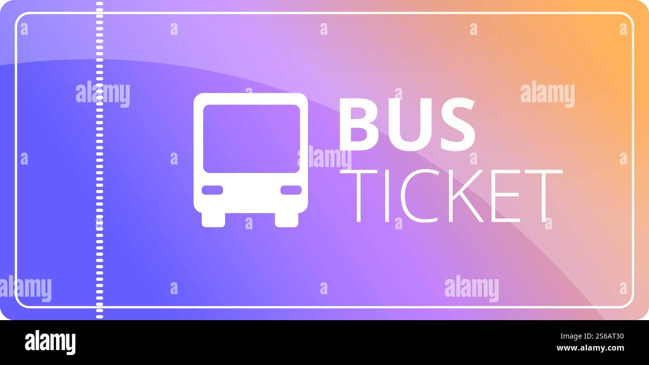 Public bus ticket icon. Cartoon of public bus ticket vector icon for ...