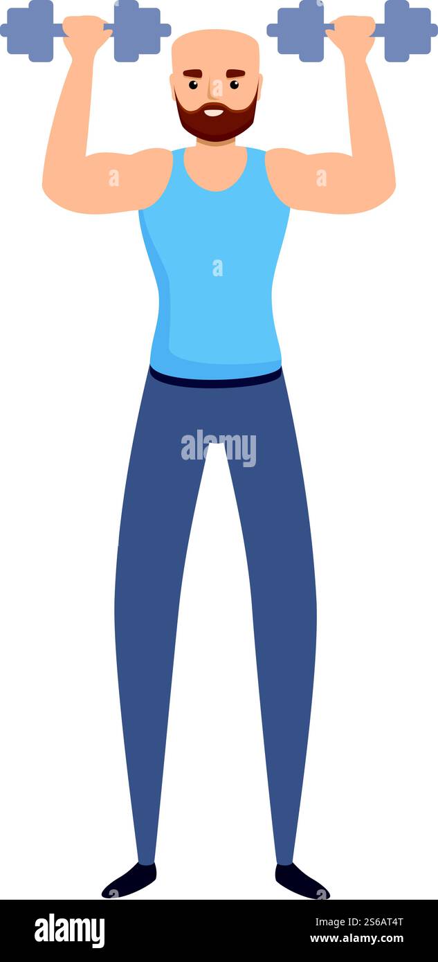 Habit morning exercise icon. Cartoon of habit morning exercise vector ...