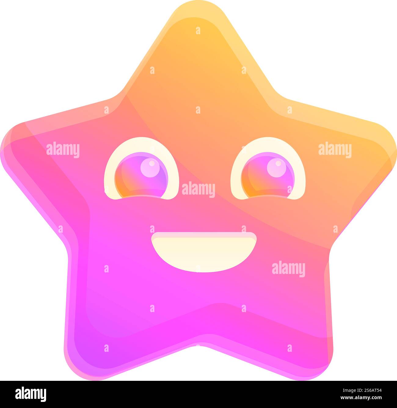 Smiling sea star icon. Cartoon of smiling sea star vector icon for web ...