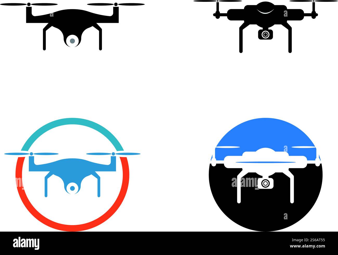 Drone logo vector template design Stock Vector Image & Art - Alamy