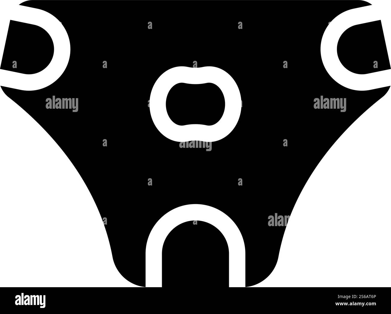 diaper for dog glyph icon vector. diaper for dog sign. isolated contour ...