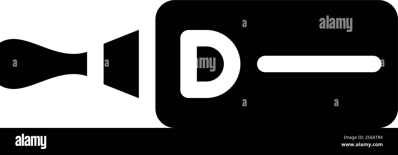 ultrasonic whistle glyph icon vector. ultrasonic whistle sign. isolated ...