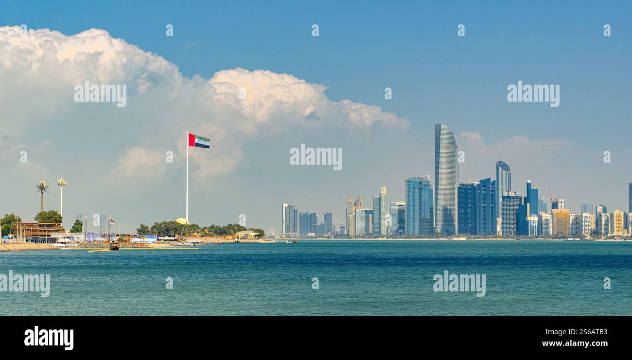 Abu Dhabi, UAE - January 3, 2025: A stunning view of the Abu Dhabi ...