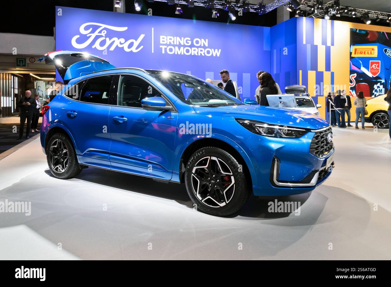 Ford Kuga (2025) plug-in hybrid car at the Brussels Motor Show ...