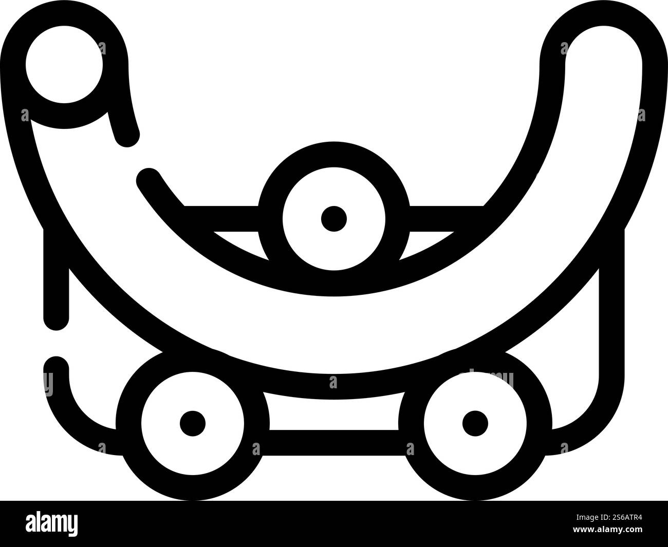 pipe bending device line icon vector. pipe bending device sign ...