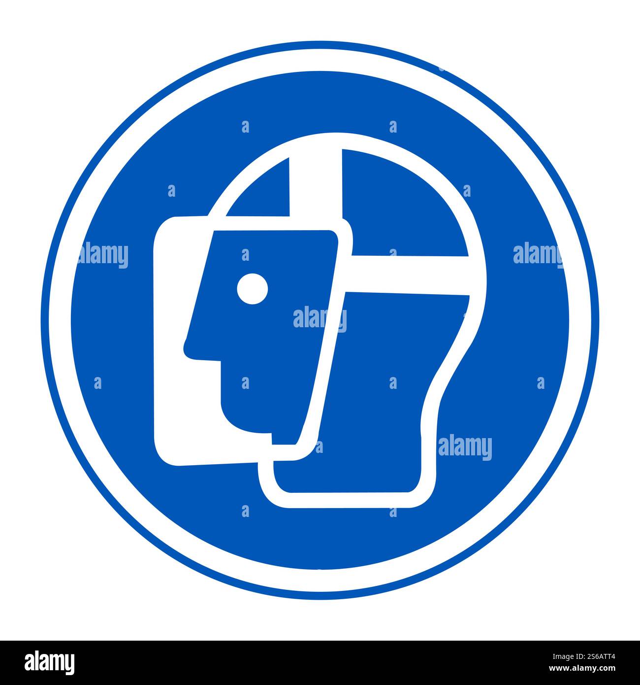 Symbol Face Shield Must Be Worn Sign Isolate On White Background,Vector ...