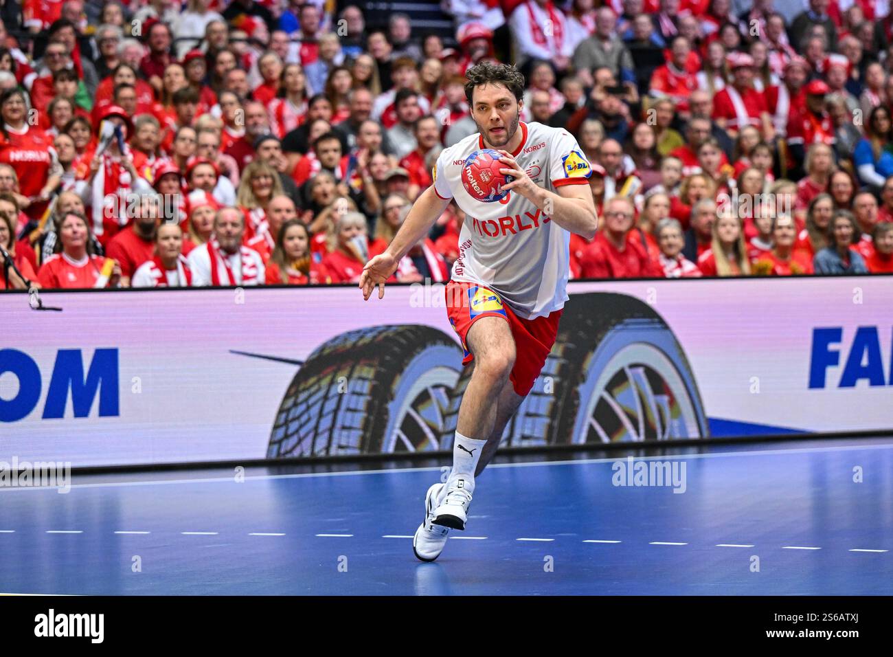 Niclas Vest Kirkellokke of Denmark Nationalteam during IHF Men's ...