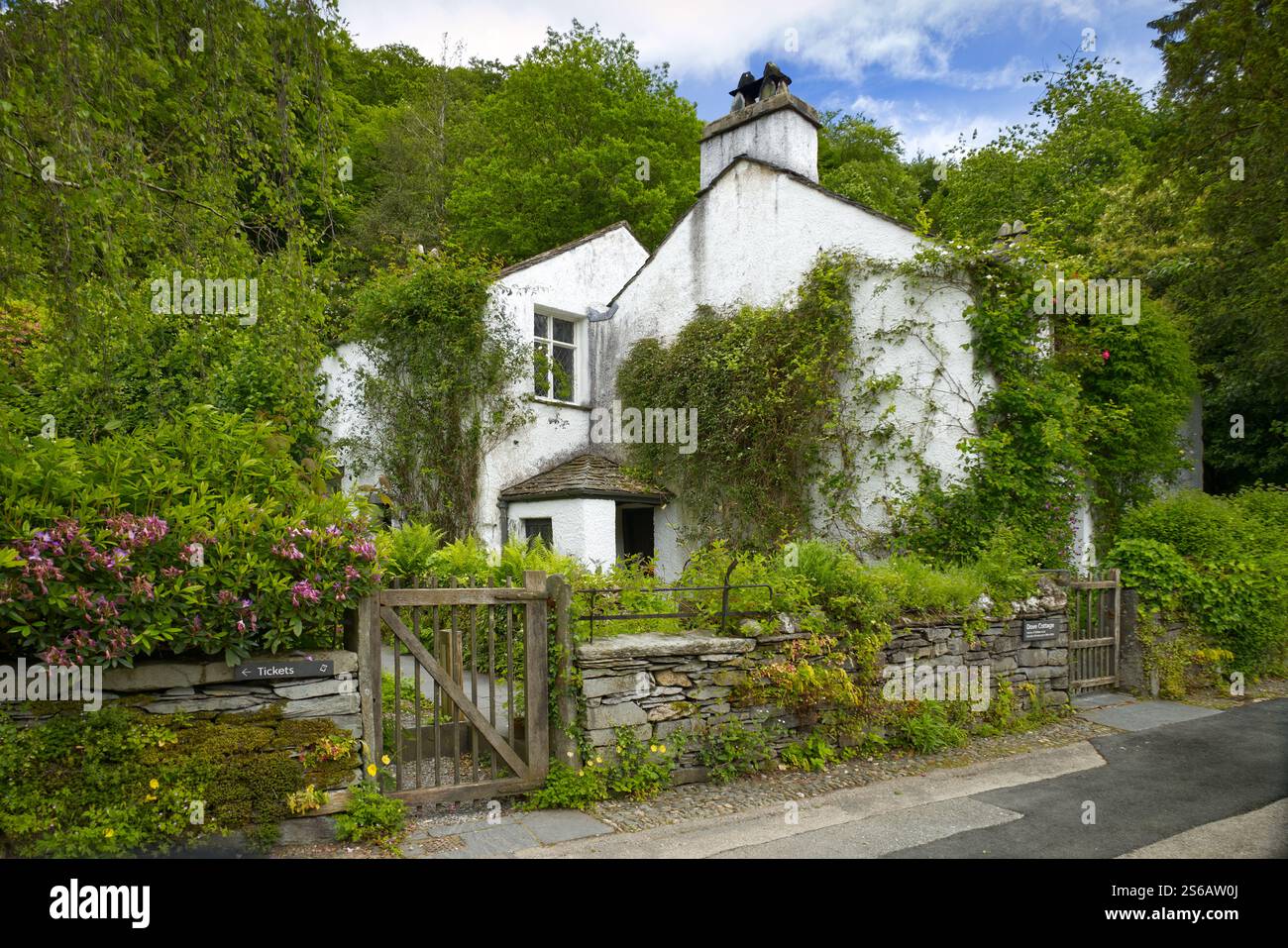 Dove Cottage, a house in Grasmere in the Lake District, Cumbria ...