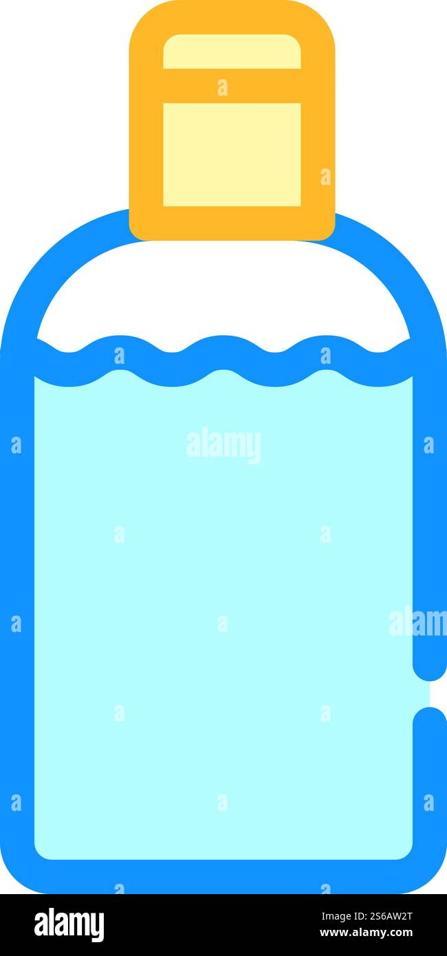 disinfection gel bottle color icon vector. disinfection gel bottle sign ...