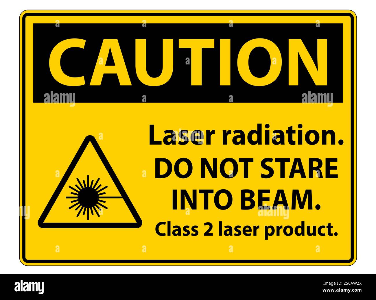 Caution Laser radiation,do not stare into beam,class 2 laser product ...