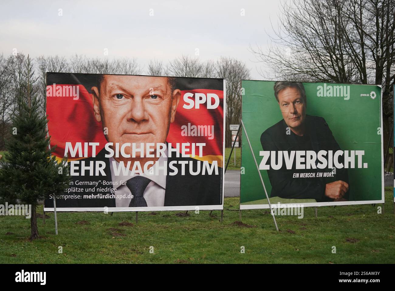 Köln, Wahlkampfplakate zur Bundestagswahl zum 21. Deutschen Bundestag ...