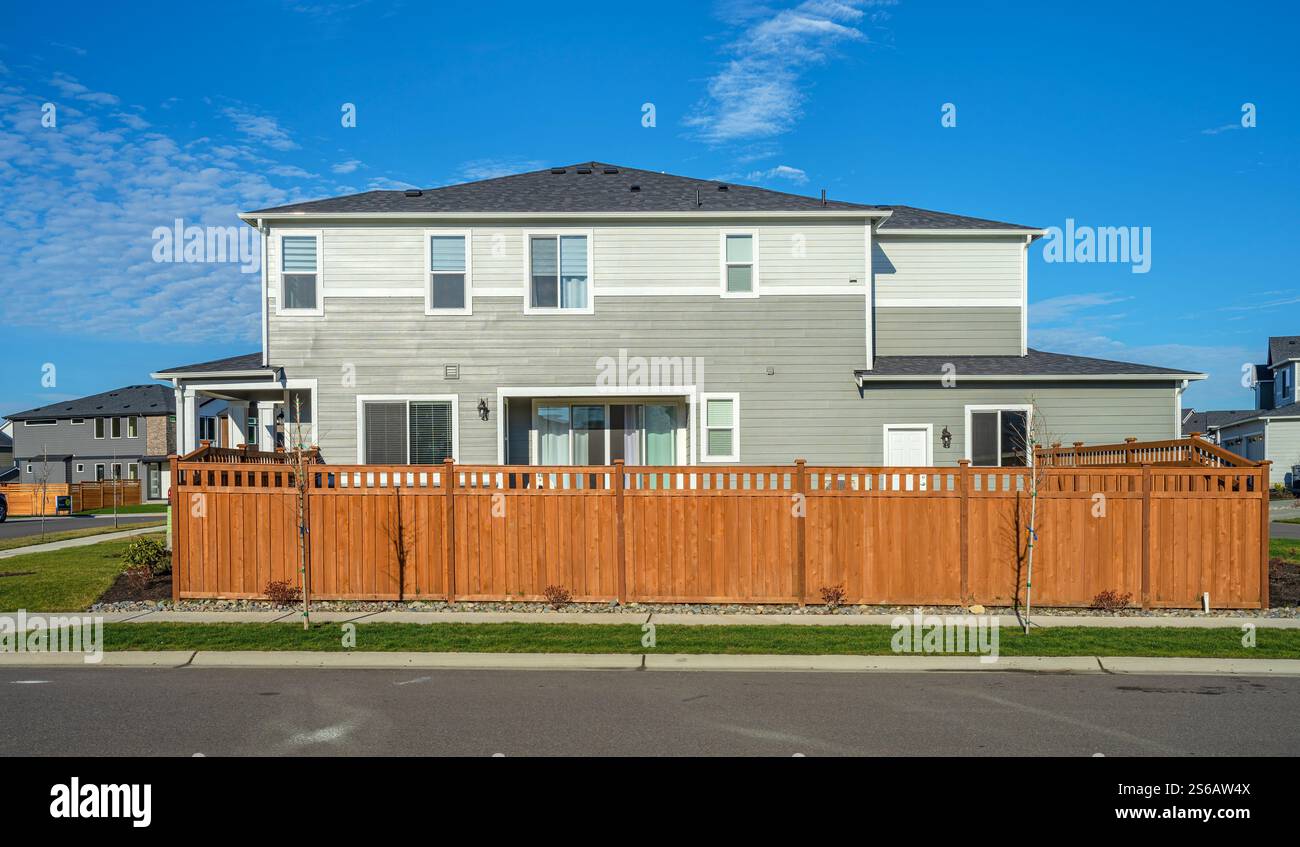 New family housing construction in Tehaleh Washington state Stock Photo ...