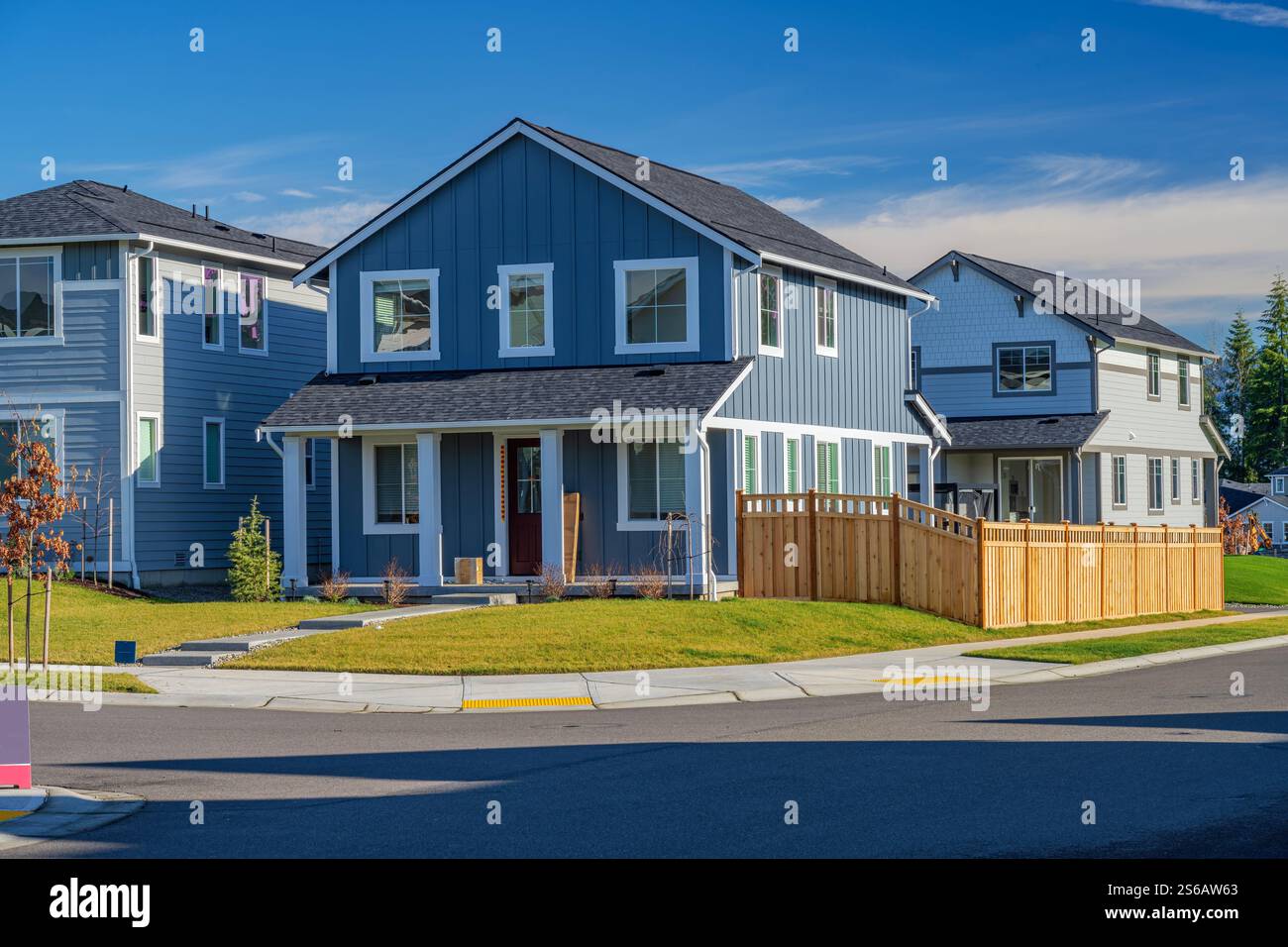 New family housing construction in Tehaleh Washington state Stock Photo ...