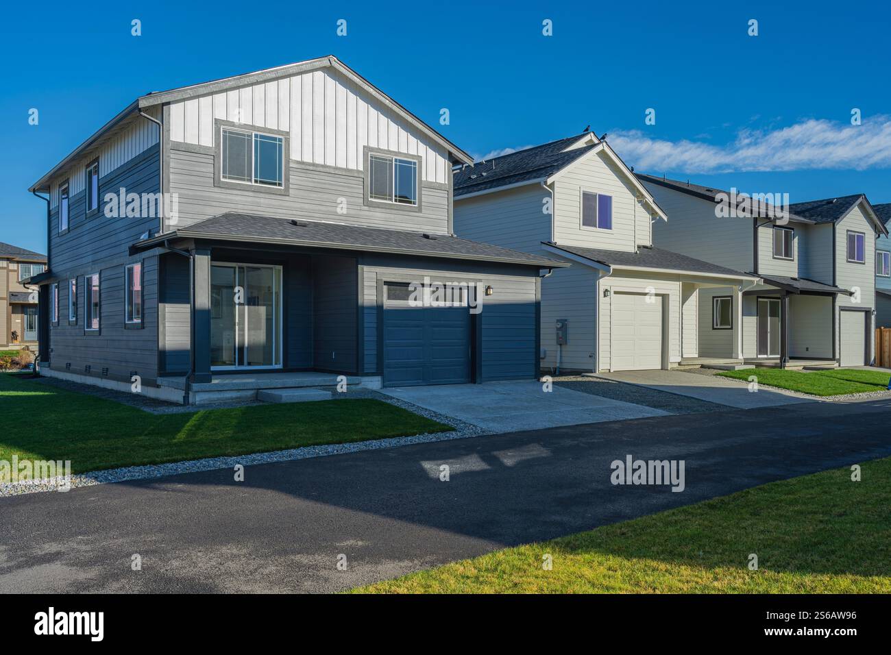 New family housing construction in Tehaleh Washington state Stock Photo ...