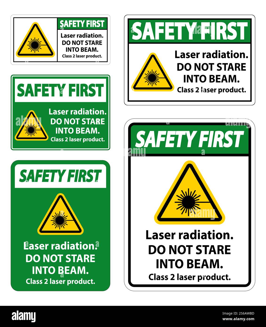 Safety First Laser radiation,do not stare into beam,class 2 laser ...