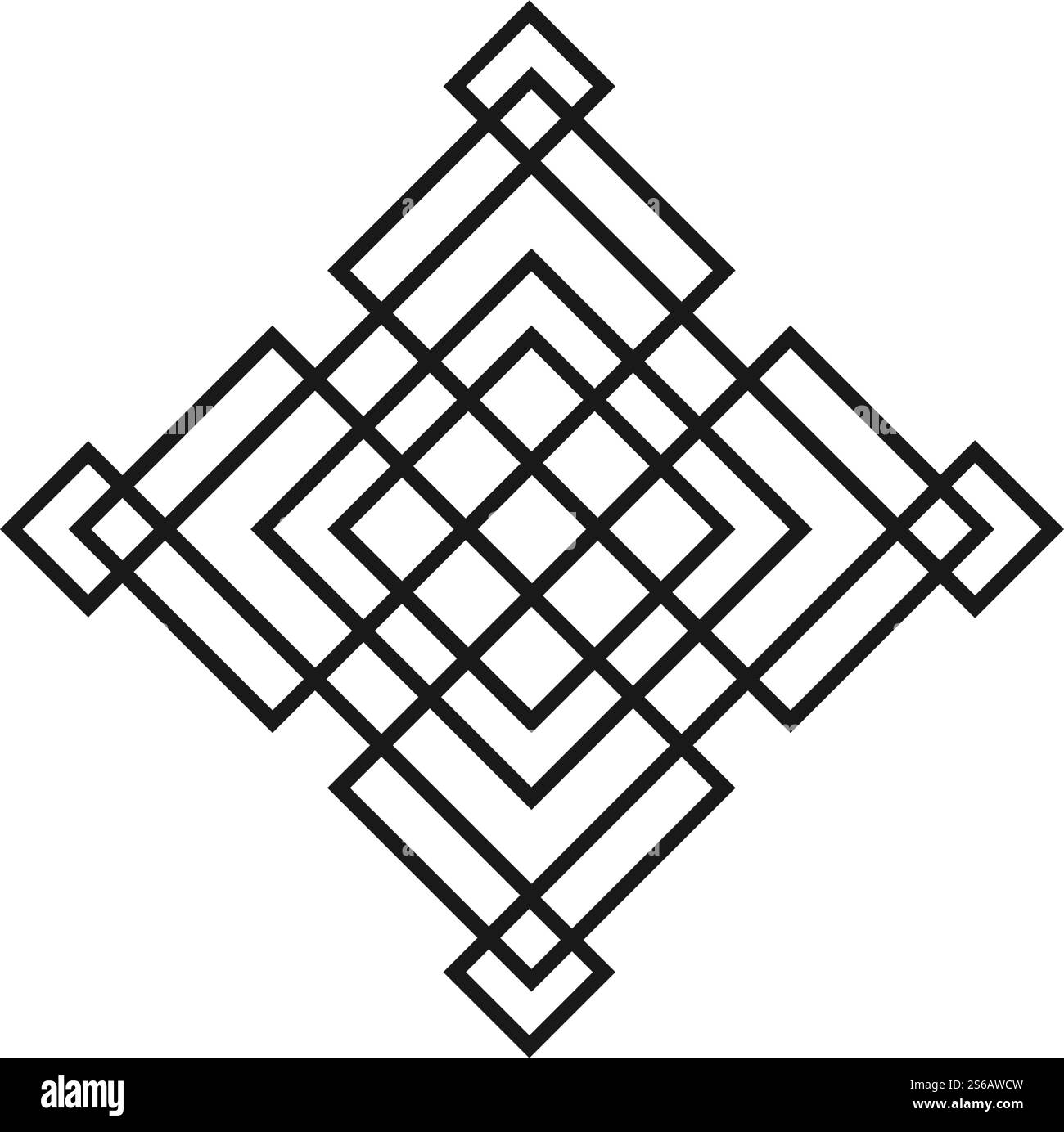 Decorative line arabic pattern vector design Stock Vector Image & Art ...