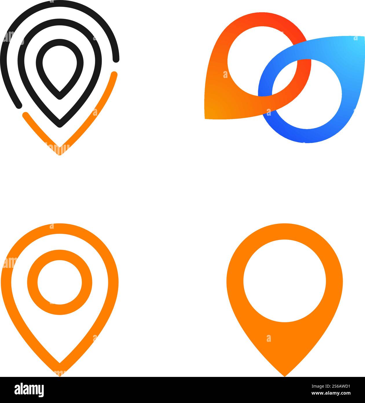 Location point icon vector template Stock Vector Image & Art - Alamy