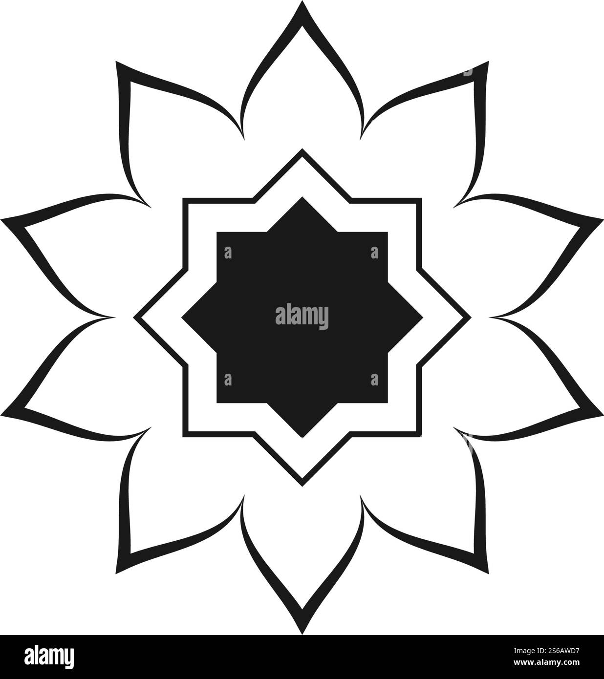 Decorative line arabic pattern vector design Stock Vector Image & Art ...