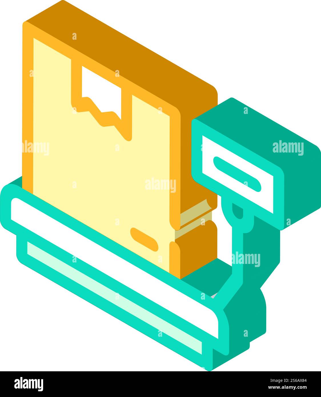 box weight isometric icon vector. box weight sign. isolated symbol illustration. box weight ...