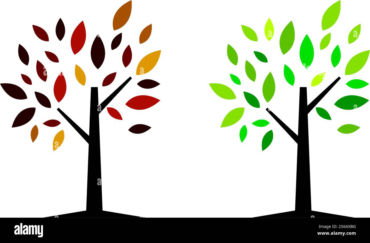 Tree nature element template vector illustration Stock Vector Image ...