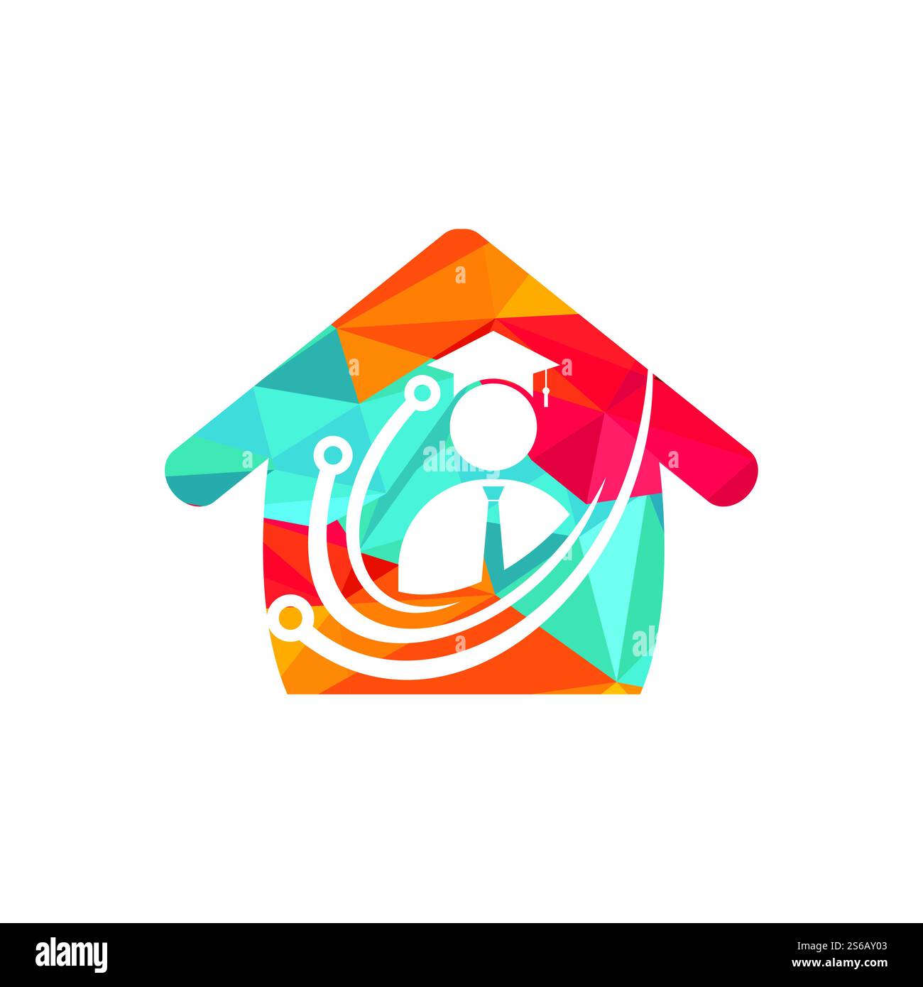 Education tech vector logo design. Digital school logo concept Stock ...