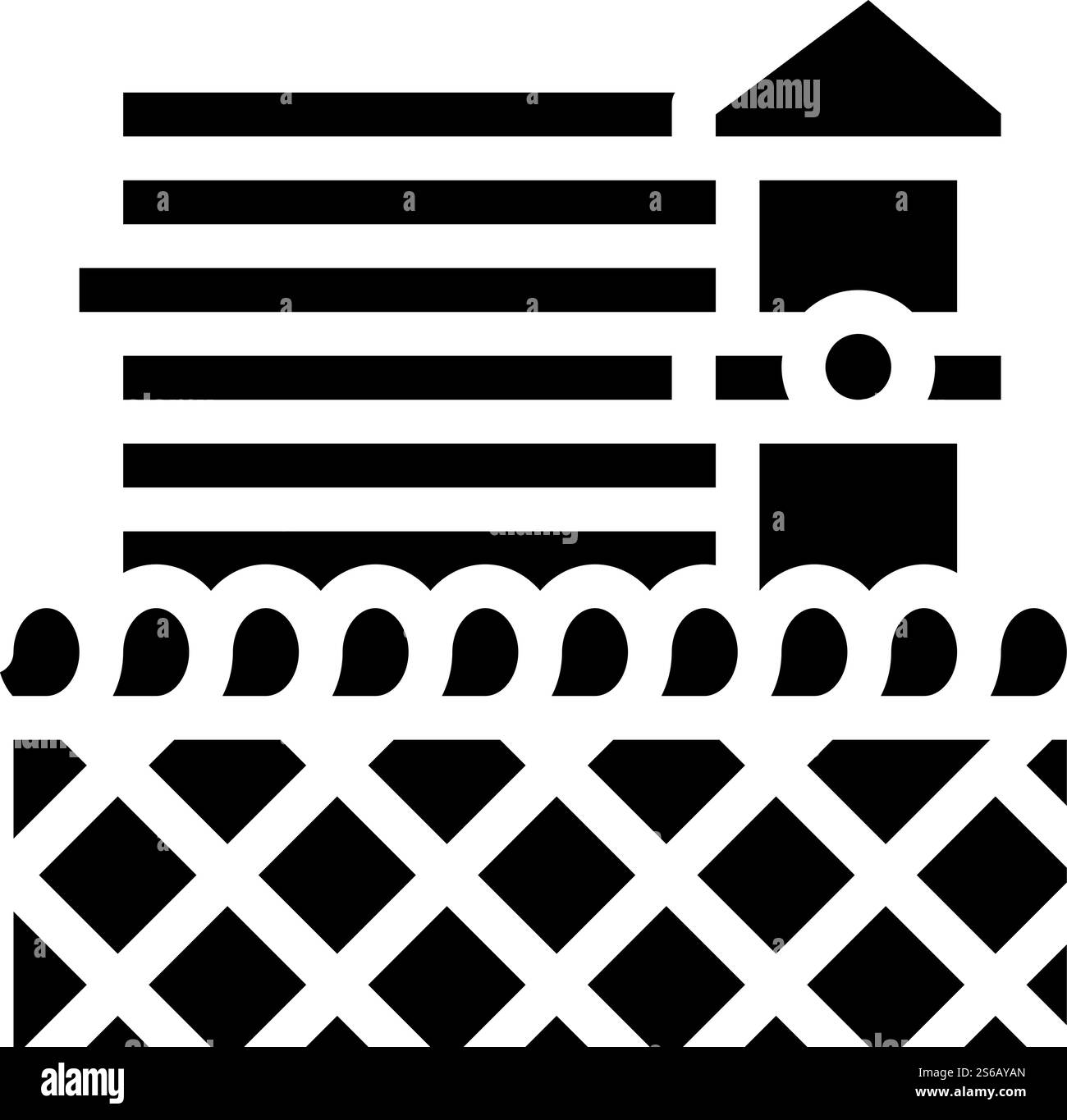 prison building glyph icon vector. prison building sign. isolated ...
