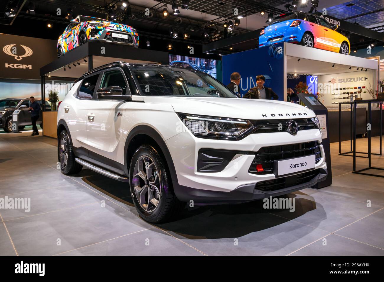 KGM Korando (2025) SUV car at the Brussels Motor Show. Brussels ...