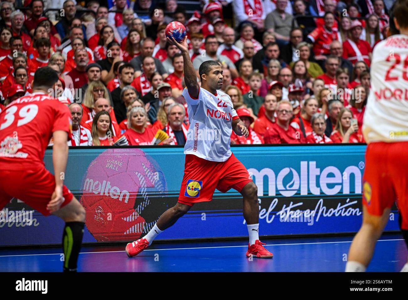 Herning, Denmark. 16th Jan, 2025. Mensah of Denmark Nationalteam during ...